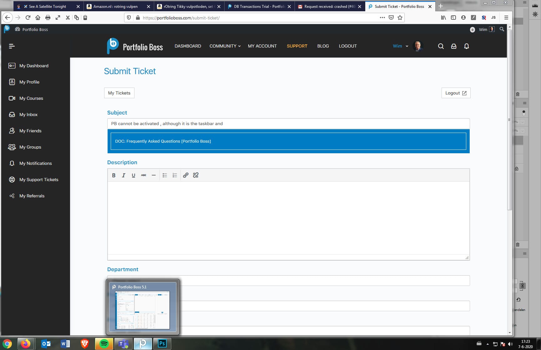 inactive pb - Portfolio Boss